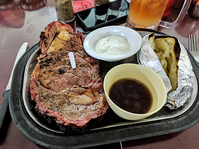This isn't just a steak&mdash;it's a statement. The kind of prime rib that makes vegetarians question their life choices and meat-lovers plan their next visit.