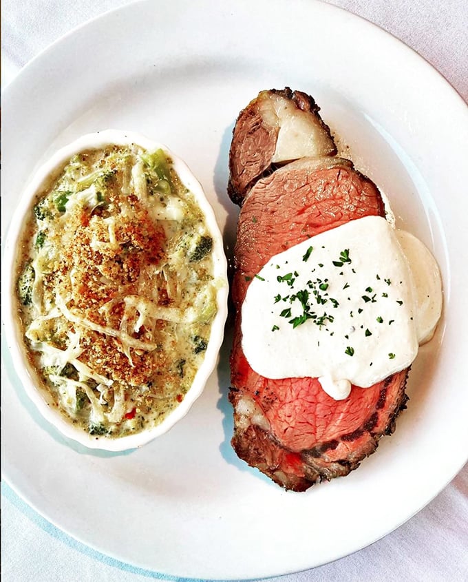 Prime rib that makes you want to cancel your other dinner plans for the week. That creamy side dish isn't asking for attention&mdash;it's demanding it.