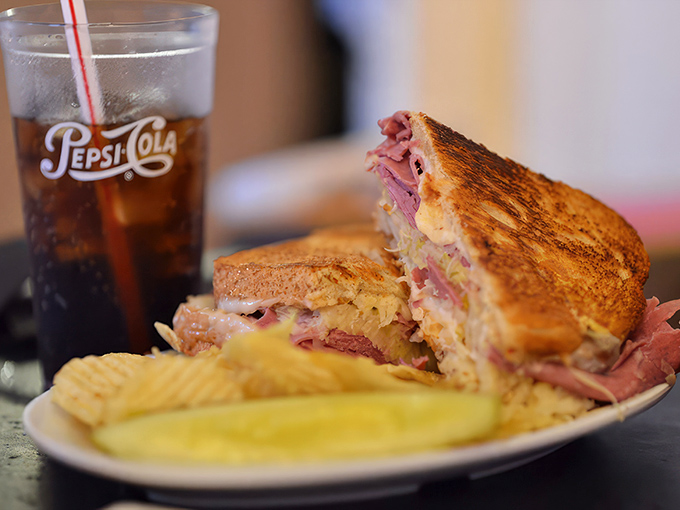 That's not just a Reuben&mdash;it's architecture with corned beef, a monument to sandwich perfection that makes potato chips mere spectators to greatness.