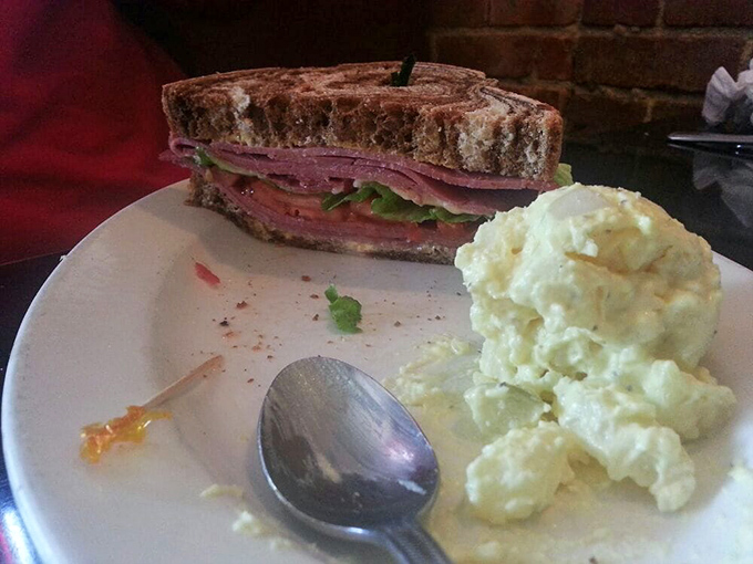 Not your bubbie's traditional Reuben, but this beauty still delivers that perfect marriage of toasty bread, tender meat, and fresh veggies that'll make you forget whatever diet you're on.