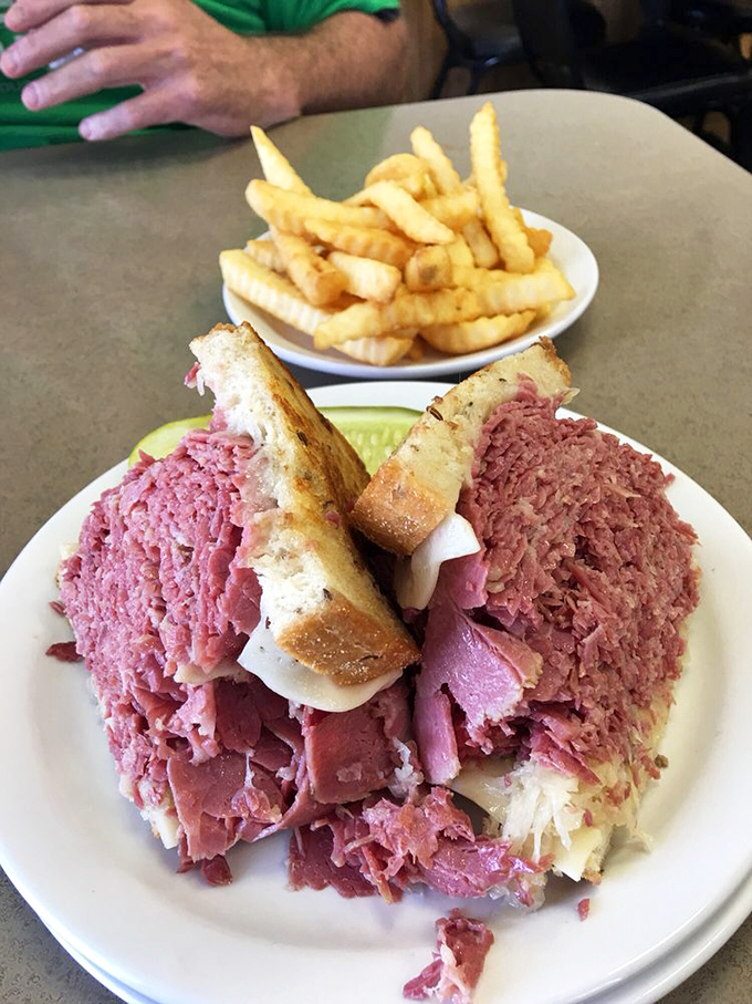 The sandwich that launched a thousand food pilgrimages. Like the Everest of deli creations—you'll need a strategy just to take the first bite.