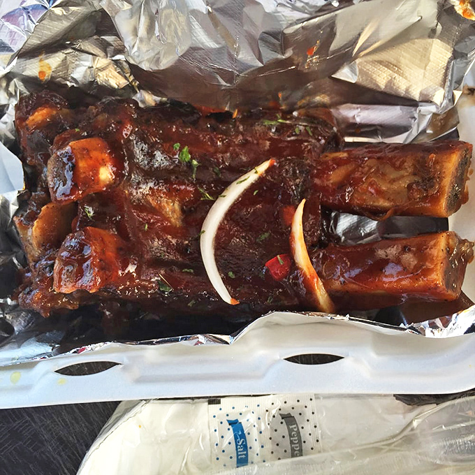 These ribs aren't just falling off the bone &ndash; they're practically jumping into your mouth with a sweet-sticky glaze that demands finger-licking.