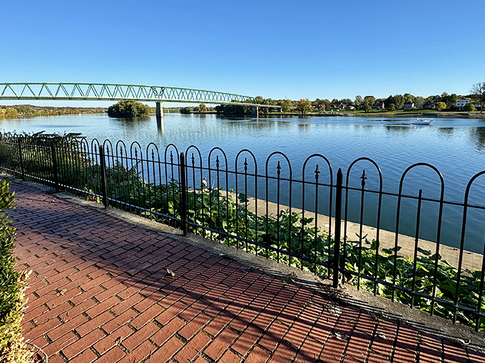 The riverwalk offers views that Instagram filters can't improve. Nature and infrastructure having a perfectly civil conversation.