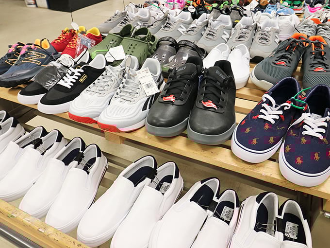 A footwear feast where designer sneakers and casual slip-ons gather like they're at a shoe convention nobody told them was canceled.