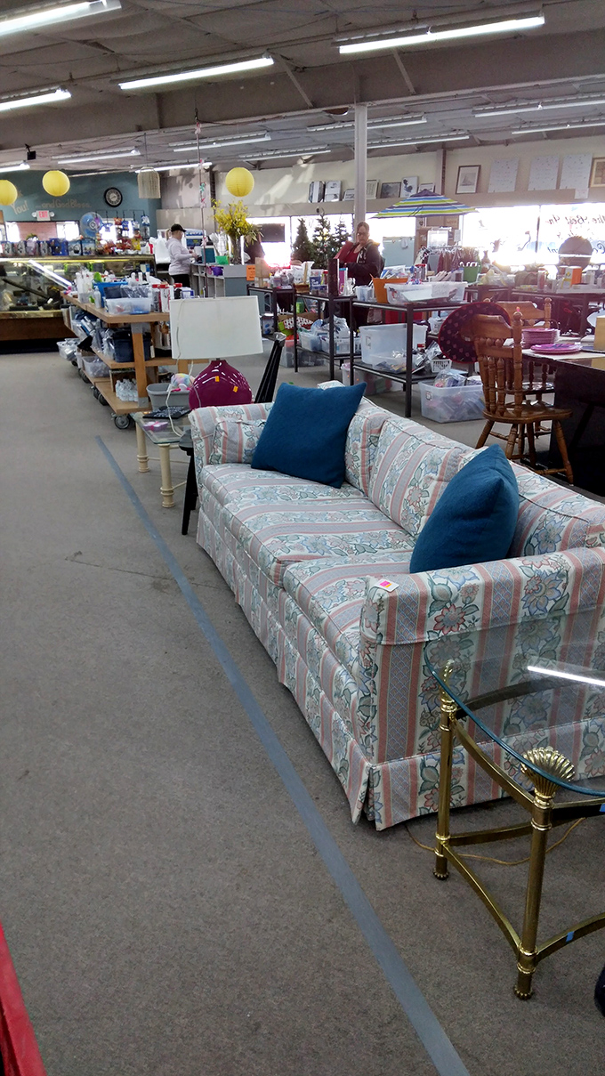 Aisle after aisle of organized chaos, where patient browsers transform someone else's discards into tomorrow's family heirlooms.