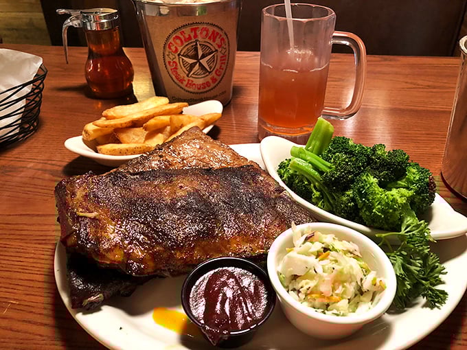 This isn't just a steak; it's a declaration of flavor independence with sides that aren't afterthoughts but worthy companions.