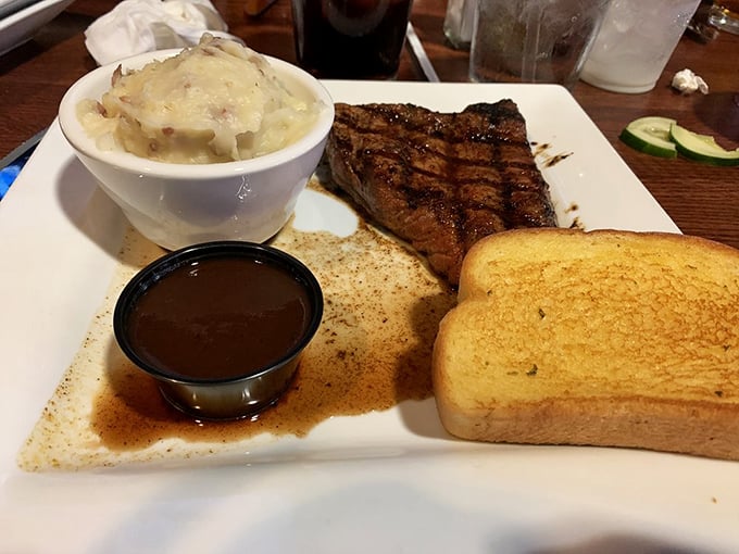 This isn't just a steak &ndash; it's a masterclass in simplicity. That glistening au jus is nature's perfect sauce, no fancy chef tricks required.