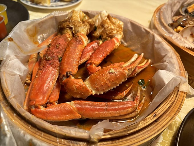 These snow crab legs aren't just seafood&mdash;they're nature's puzzle boxes, rewarding your hard work with sweet, tender meat worth every crack.