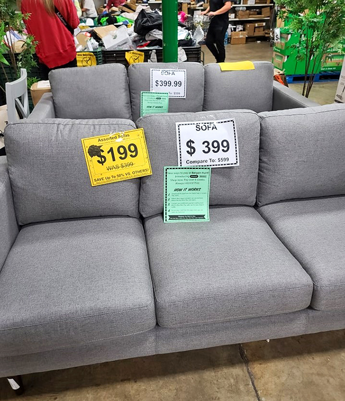 "Was $399, now $199." Four words that can instantly justify redecorating your entire living room on a random Tuesday.