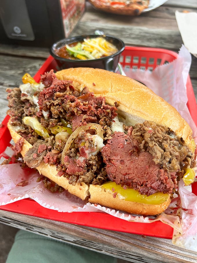 The South Philly Cheesesteak doesn't whisper, it announces itself&mdash;tender meat, melted cheese, and peppers creating a sandwich worth crossing state lines for.