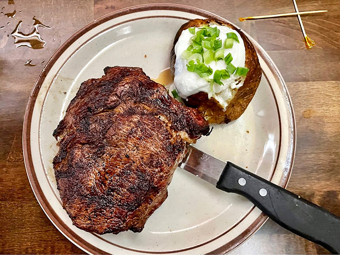 That Spencer steak isn't just dinner; it's a primal experience that makes you understand why our ancestors fought saber-toothed tigers for meat.