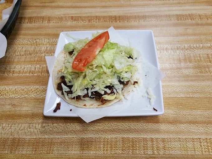 A perfect steak taco in its natural habitat&mdash;simple, unadorned, and ready to make your taste buds stand up and applaud.