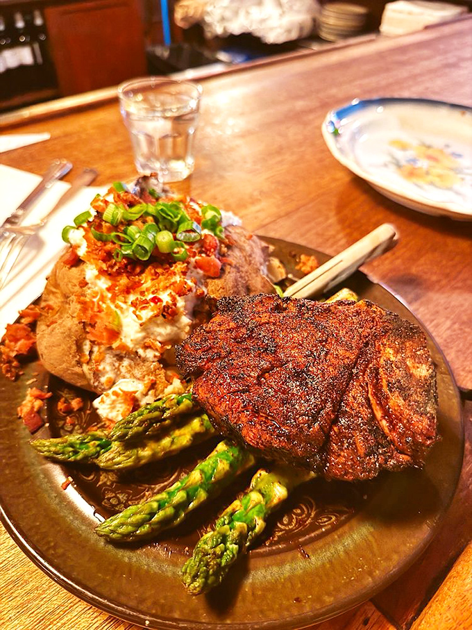 This isn't just a steak and potato&mdash;it's a love letter to simplicity, with a loaded spud that deserves its own fan club.