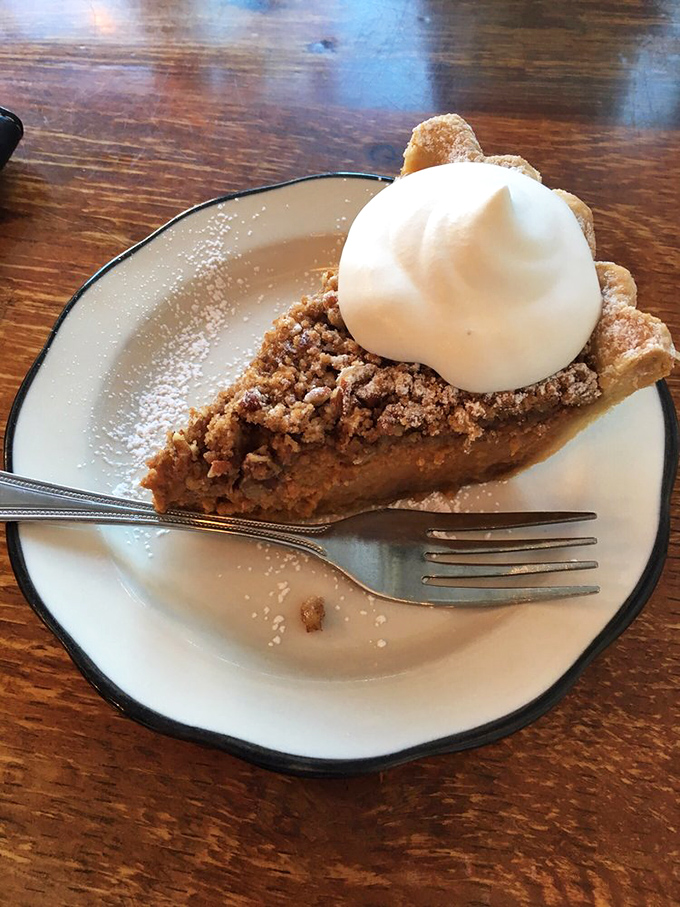 Sweet potato meets pecan in a dessert marriage made in Virginia heaven. That dollop of whipped cream isn't just garnish&mdash;it's the perfect dance partner.