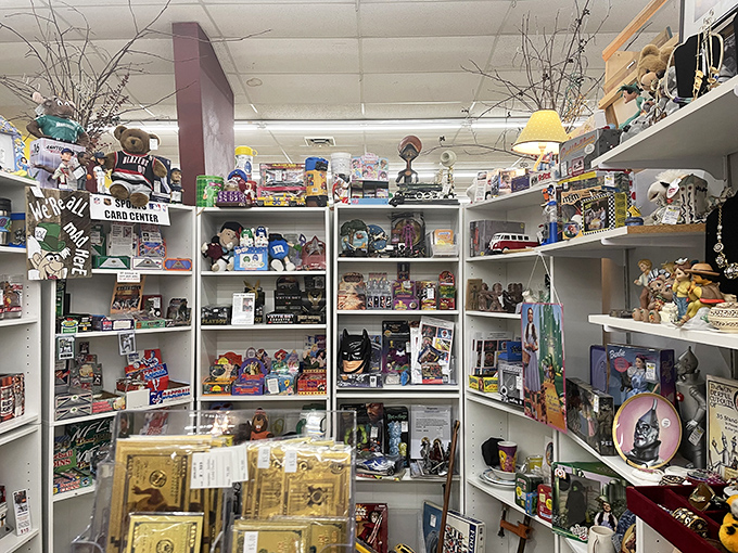 The toy section transforms even the most serious adults into wide-eyed children. Remember when entertainment didn't require batteries or Wi-Fi?