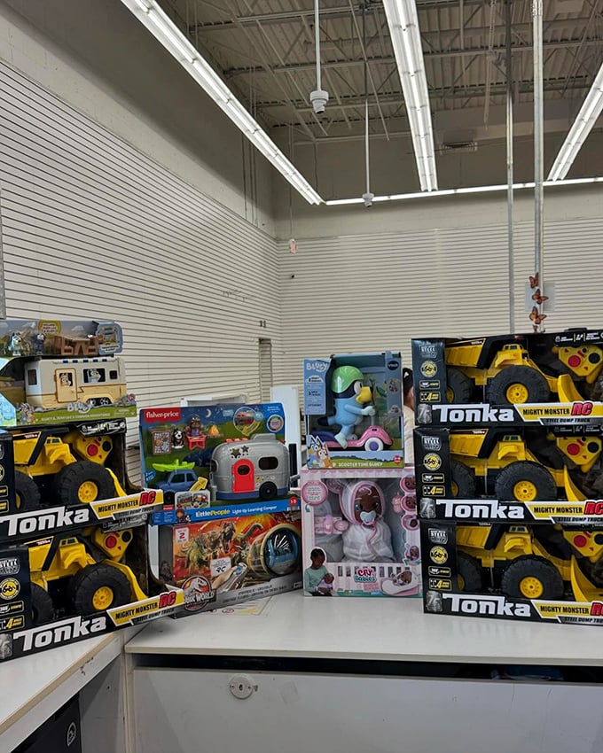 Tonka trucks and dollhouses and Fisher-Price, oh my! The toy section could make grandparents the heroes of birthday season.