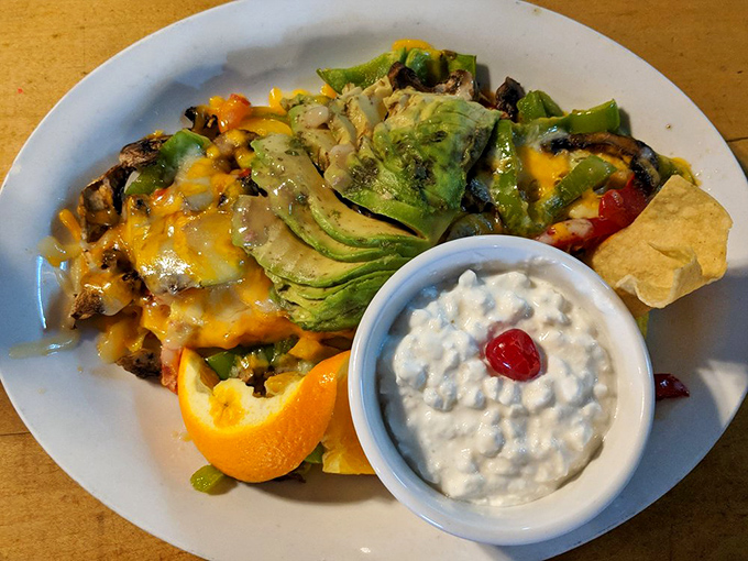 This veggie omelet doesn't just whisper "eat your vegetables"&mdash;it belts out an aria of mushrooms, peppers, and melted cheese that makes health food hedonistic.