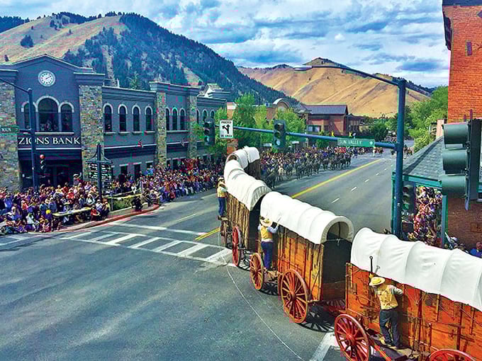 Wildflowers stand sentinel beside this historic bridge, nature's own welcome committee for travelers crossing into Ketchum's scenic embrace.