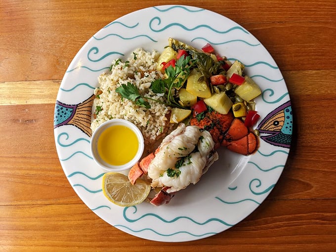 The lobster that launched a thousand sighs. This crimson beauty swimming in rich broth makes you wonder why you ever settled for less.