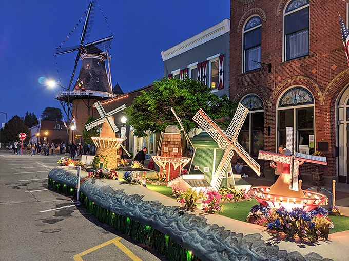 During Tulip Time, the streets transform into a parade of windmill floats and Dutch pride that would make any tulip farmer weep with joy.