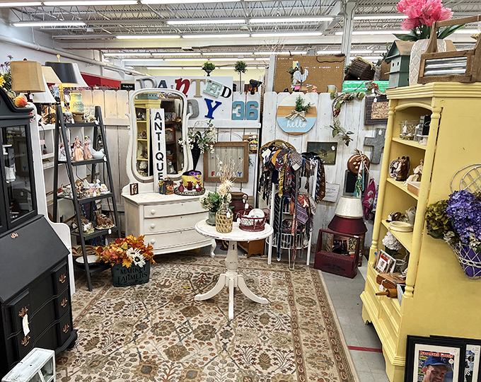 Curated chaos at its finest&mdash;this vendor booth transforms everyday antiques into an artful display that makes you want to redecorate your entire home.