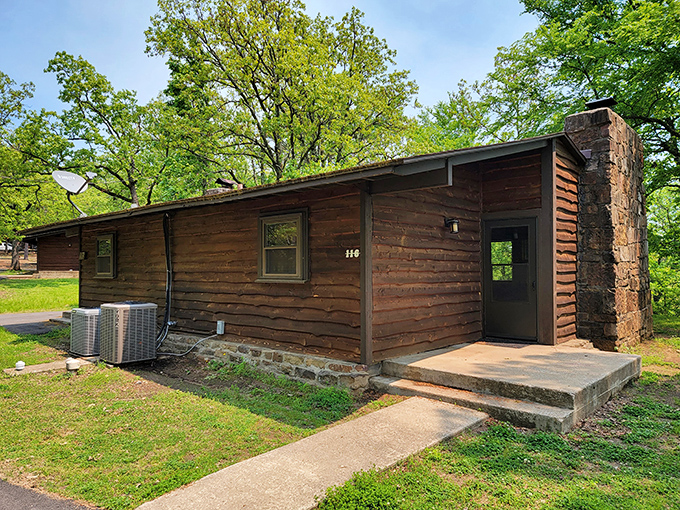Rustic cabins at Robbers Cave offer that perfect blend of wilderness and comfort &ndash; like camping, but with actual walls and a real mattress.