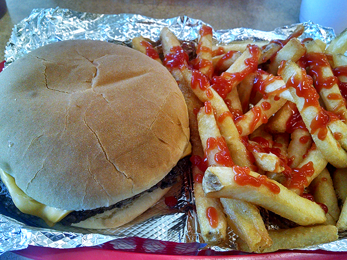 This isn't just a cheeseburger&mdash;it's a love letter to beef, written in melted cheese and served with ketchup-kissed fries.