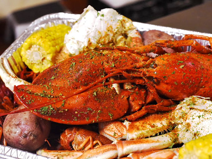 This isn't just a crab&mdash;it's a flame-red crustacean celebrity, seasoned with enough spice to make you think Columbia suddenly borders the Gulf.