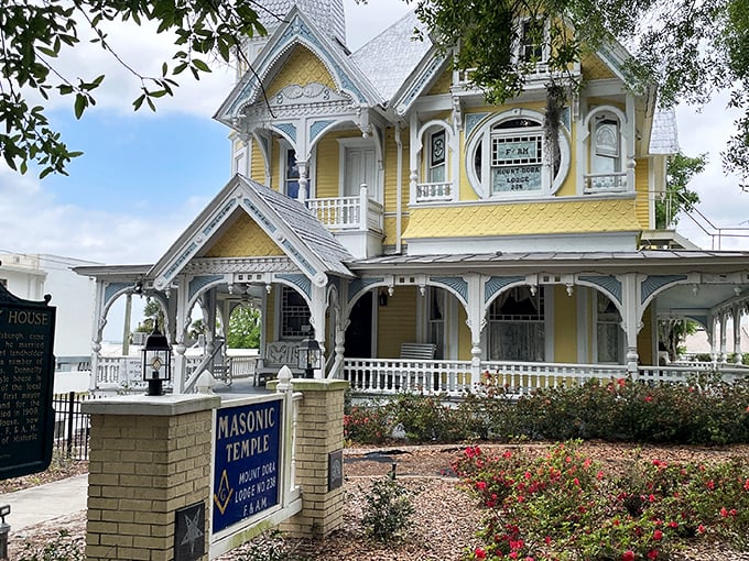 The Donnelly House stands as Mount Dora's Victorian masterpiece, looking like it should be on a vintage postcard or hosting a murder mystery weekend.