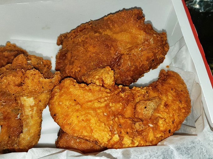 Golden-brown perfection that makes Colonel Sanders look like an amateur. This chicken doesn't just talk the talk&mdash;it clucks the cluck.