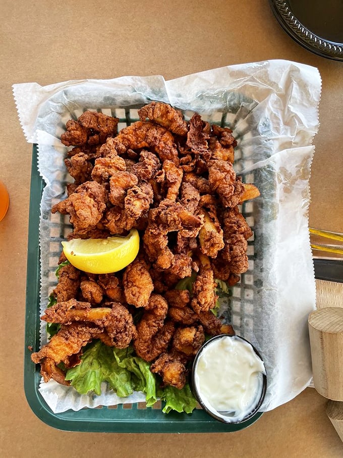 Golden-fried clam perfection that makes you wonder why you'd ever waste stomach space on anything else.