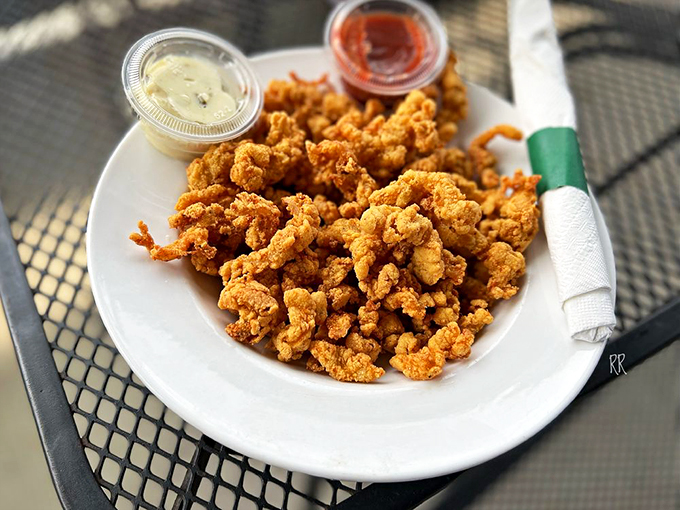 Golden-fried clam perfection that makes you question why you ever settled for those frozen fish sticks in your freezer.