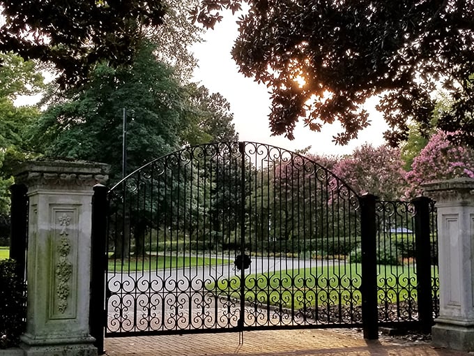 The entrance gate promises magic beyond&mdash;like the opening scene of a period drama where you're suddenly the main character.