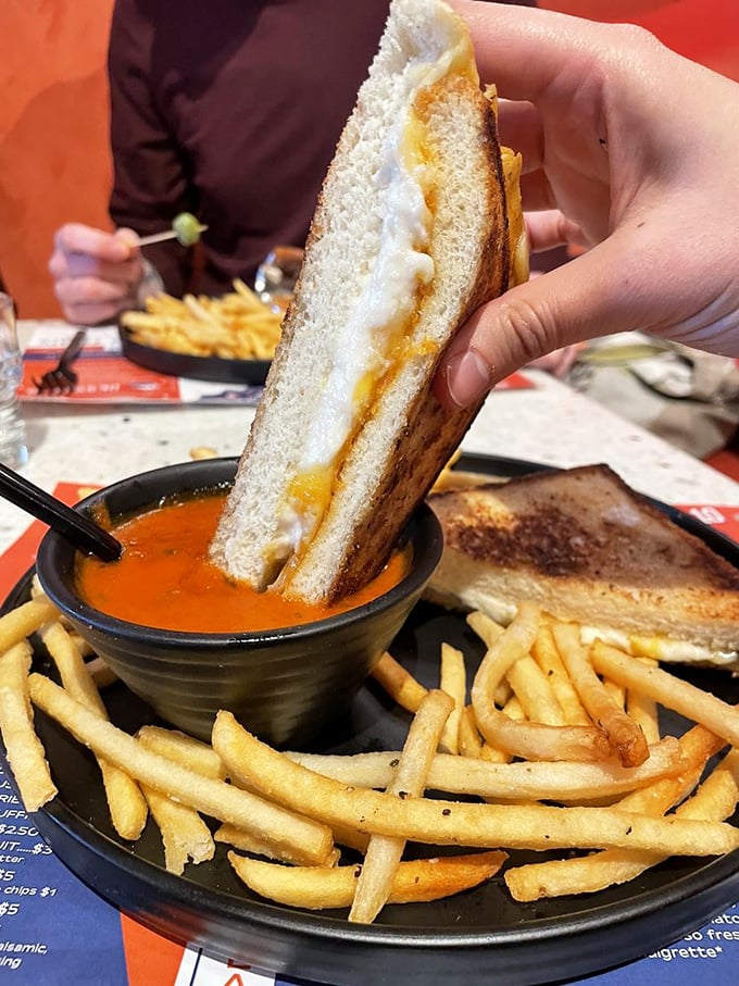 The grilled cheese at Mercury doesn't just melt in your mouth&mdash;it melts your worries away, with that perfect golden crust hiding a treasure of gooey goodness. 