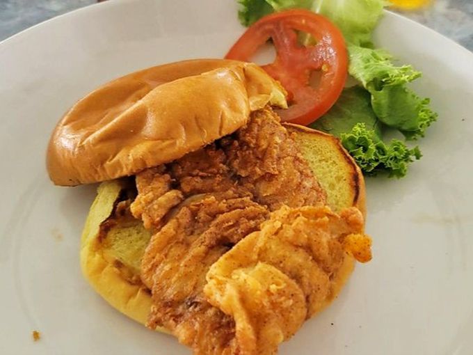 The holy grail of fried fish perfection. Golden, crispy grouper perched on a brioche throne with just the right amount of fresh fixings.