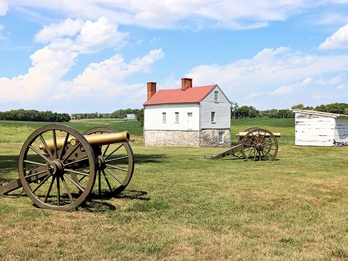 Civil War history comes alive at this battlefield site, where cannons stand silent but somehow still tell stories.