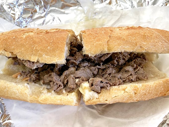 This Italian beef sandwich isn't just lunch&mdash;it's a religious experience. The bread-to-meat ratio achieves what diplomats call "perfect harmony."