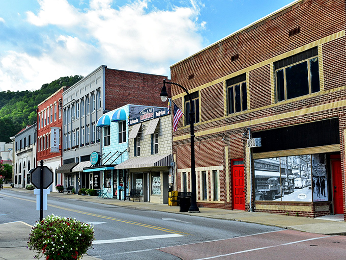 Main Street's colorful storefronts invite window shopping and spontaneous detours – each brick building holding stories waiting to be discovered.