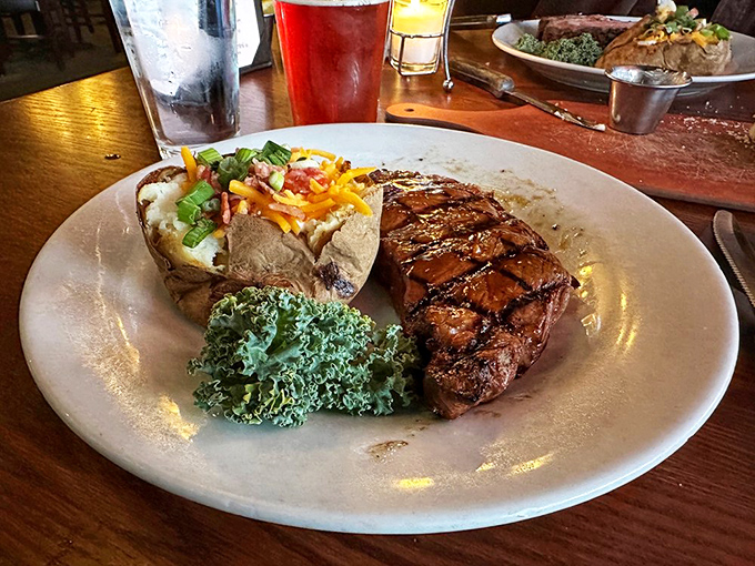 This isn't just steak and potato&mdash;it's a relationship goal. That char on the outside, that tender middle... some marriages aren't this perfect.