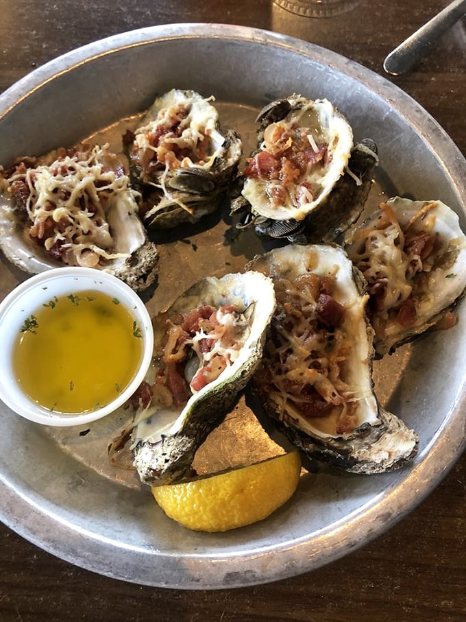 These chargrilled oysters aren't just topped with cheese and bacon &ndash; they're dressed for success in an outfit that would make any seafood lover weak in the knees.