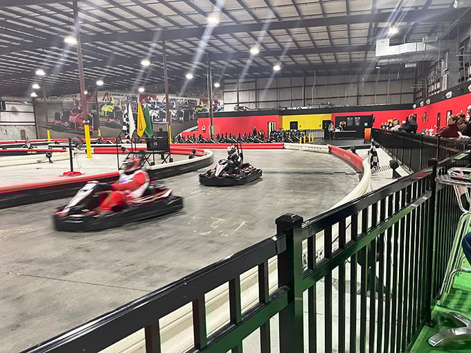 Where rubber meets road and dreams meet reality. The track's curves are more tempting than grandma's homemade pie on a Sunday afternoon.