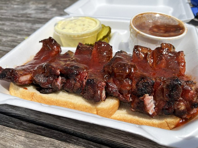 These ribs don't just fall off the bone&mdash;they practically leap into your mouth with smoky, saucy enthusiasm.