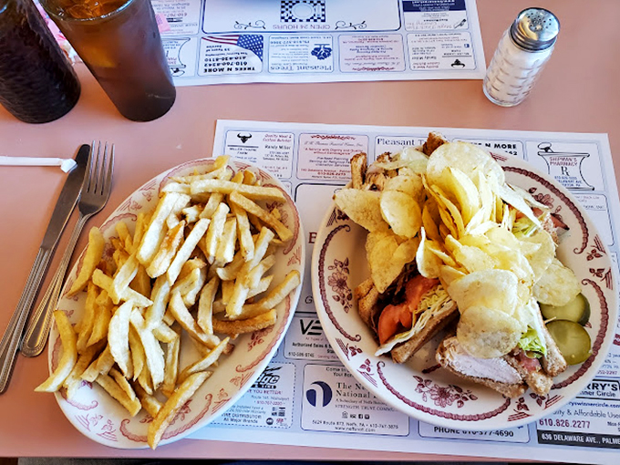 A place mat that doubles as small-town Pennsylvania's social network, connecting local businesses long before Facebook got the idea.