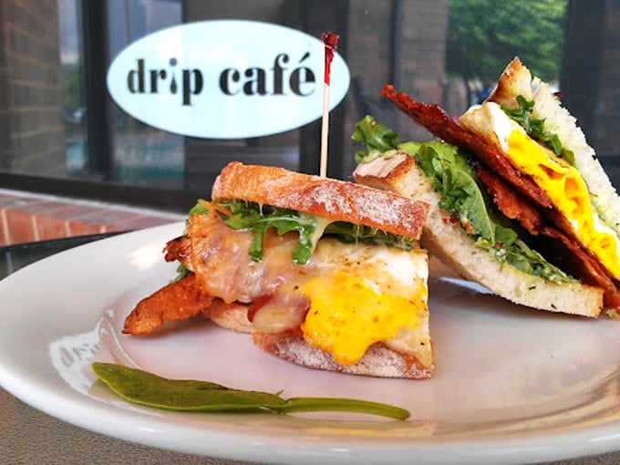 Breakfast sandwiches that make you question every rushed morning meal you've ever had. That runny egg yolk is nature's most perfect sauce.