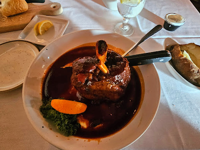 This isn't just a steak &ndash; it's a masterpiece with a pulse. The sauce whispers sweet nothings while the meat does all the talking.