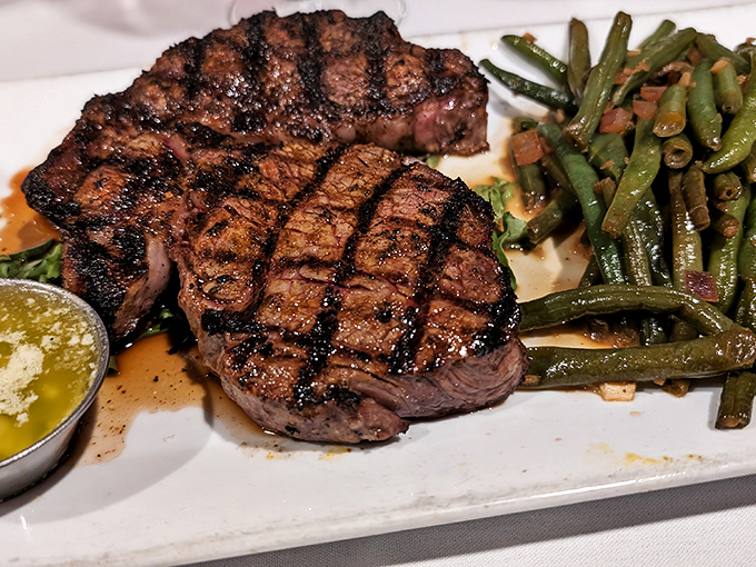 This isn't just a steak; it's a masterclass in the art of grilling. Those perfect crosshatch marks deserve their own Instagram account.