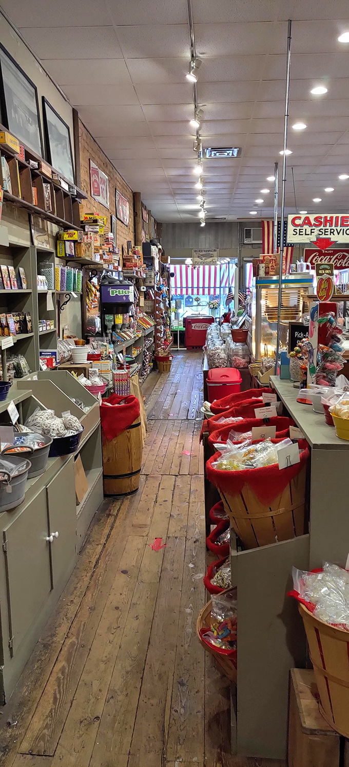Walking these wooden planks is a sugar-seeker's journey, with treasures in every wooden basket and surprises around each corner.