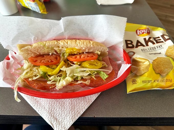 Layer upon layer of meats, veggies, and that secret dressing&mdash;this sandwich doesn't just satisfy hunger, it silences it completely.