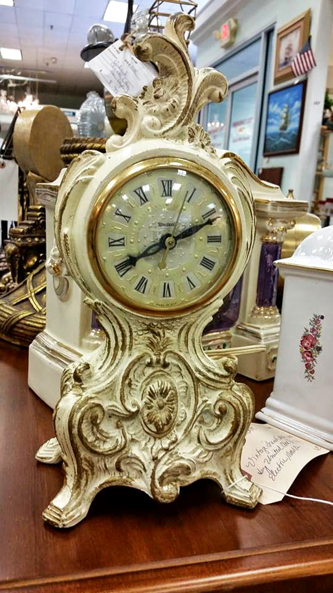 Not just a timepiece, but a time capsule. This ornate clock probably witnessed more family dramas than a season of "Downton Abbey."