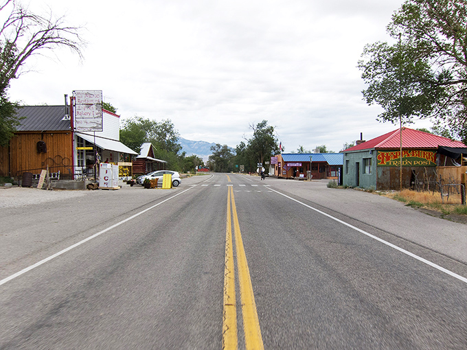 Baker: "Highway 395 stretches toward Baker like a ribbon of possibility, with mountains standing guard over a landscape that defines 'wide open spaces.'"
